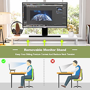 Homieasy L Shaped Desk with Monitor Stand & Drawer, Corner Gaming Desk with LED Strip & Power Strip, Modern Simple Home Office Computer Desk with Storage Shelves, Grey