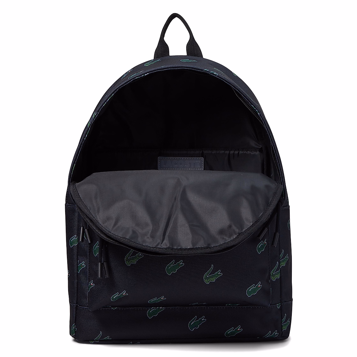 Lacoste Iconic Heroes Graphic Print Backpack, Marine 166 Croc Allover