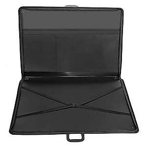 1st Place Products Professional Art Portfolio Case - 24 x 36 Inches - Light Weight & Durable - Shoulder Strap & Handle Options - Three Inside Pockets - Water Resistant - Documents Posters Monitors