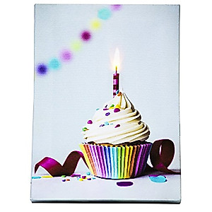 OSW 6 x 8.25 Birthday Anniversary Any Celebration Recordable LED Greeting Card Tabletop Stand or Hang