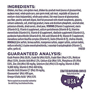 Purina ONE High Protein Dry Senior Dog Food Plus Vibrant Maturity Adult 7 Plus Formula - 31.1 lb. Bag