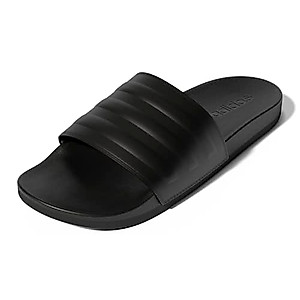 adidas Adult Adilette Comfort Slides Core Black/Core Black/Core Black 11