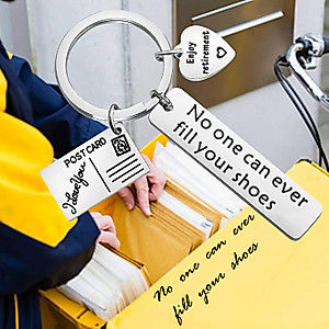 WUSUANED Mail Carrier Retirement Keychain RetirementGift for Mail Carrier Postal Worker