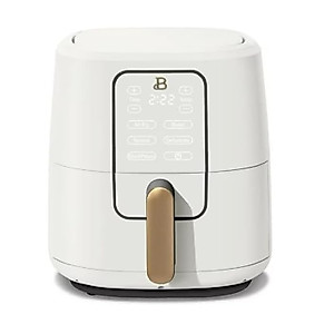 Generic Beautiful 6 Qt Air Fryer with TurboCrisp Technology and Touch-Activated Display, 4 Preset Functions Air fry, Roast, Reheat & Dehydrate, White Icing by Drew Barrymore (White Icing)