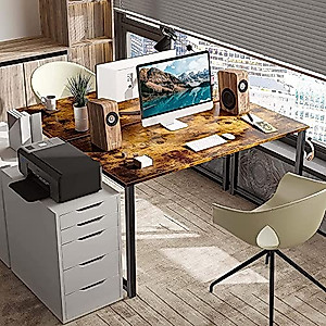 CooFel 47 Inch Computer Desk, Modern Simple Style Small Office Desk, Writing Desk, Study Table, Work Desk for Home Office, Student Study Writing (47" x 24" x 30")