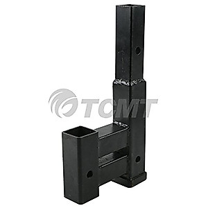 TCMT Dual 2" Trailer Hitch Receiver Extension Extender Rise Drop Adapter Bike Racks Towing 4000LB Universal