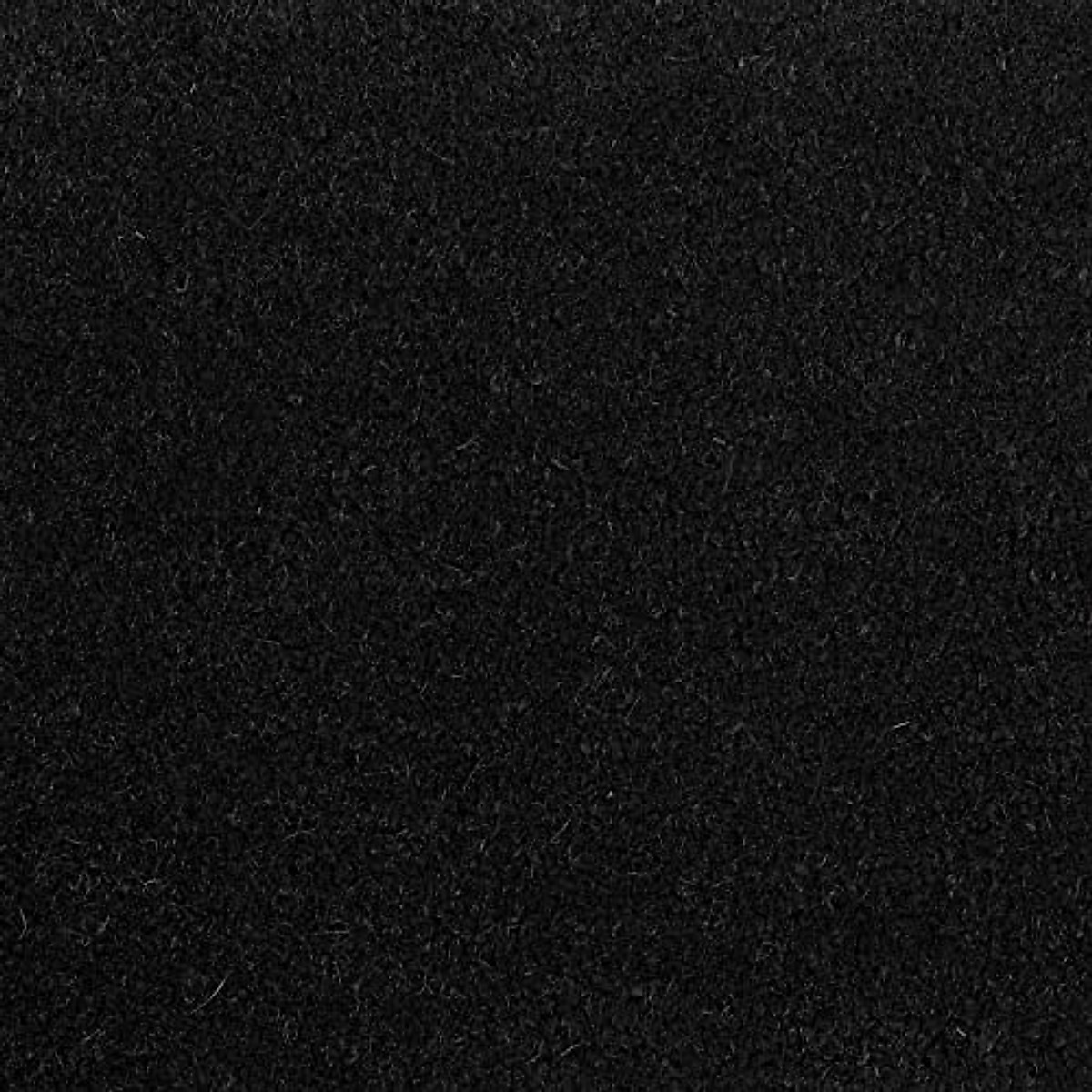 Flash Furniture Harbold Indoor/Outdoor Coir Doormat - Solid Black Fibers - 18" x 30" - Non-Slip Backing