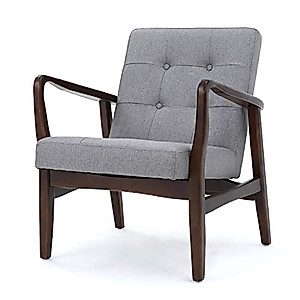 Christopher Knight Home Brayden Fabric Club Chair, Grey