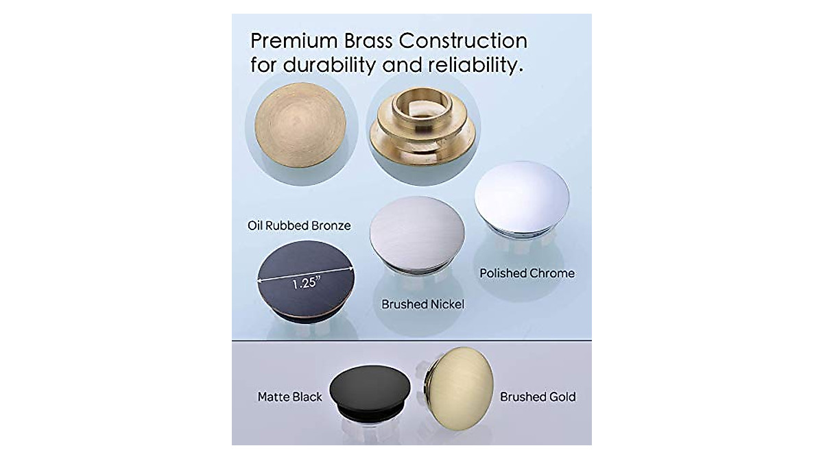 Polished Chrome Solid Brass Sink Overflow Cap | Orhemus
