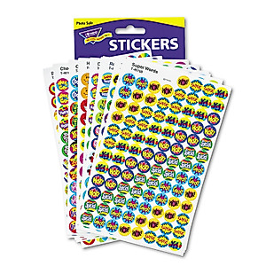 TREND ENTERPRISES: Positive Praisers, superSpots Stickers, Great on Homework, Incentives, Crafts, and as Collectibles, 68 Different Designs, 25 Sheets Included, For Ages 3 and Up