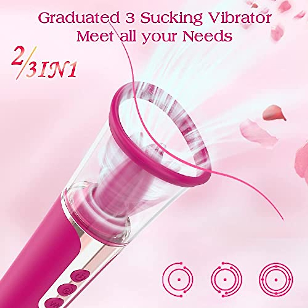 Clitoral Licking Sucking Toy G spot Vibrator, Healexcer Tongue Oral Vibrating Adult Sex Toys for Women Pleasure with a Suction Cup, Dildo Vibrator Stimulator, Personal Massager Sex Games