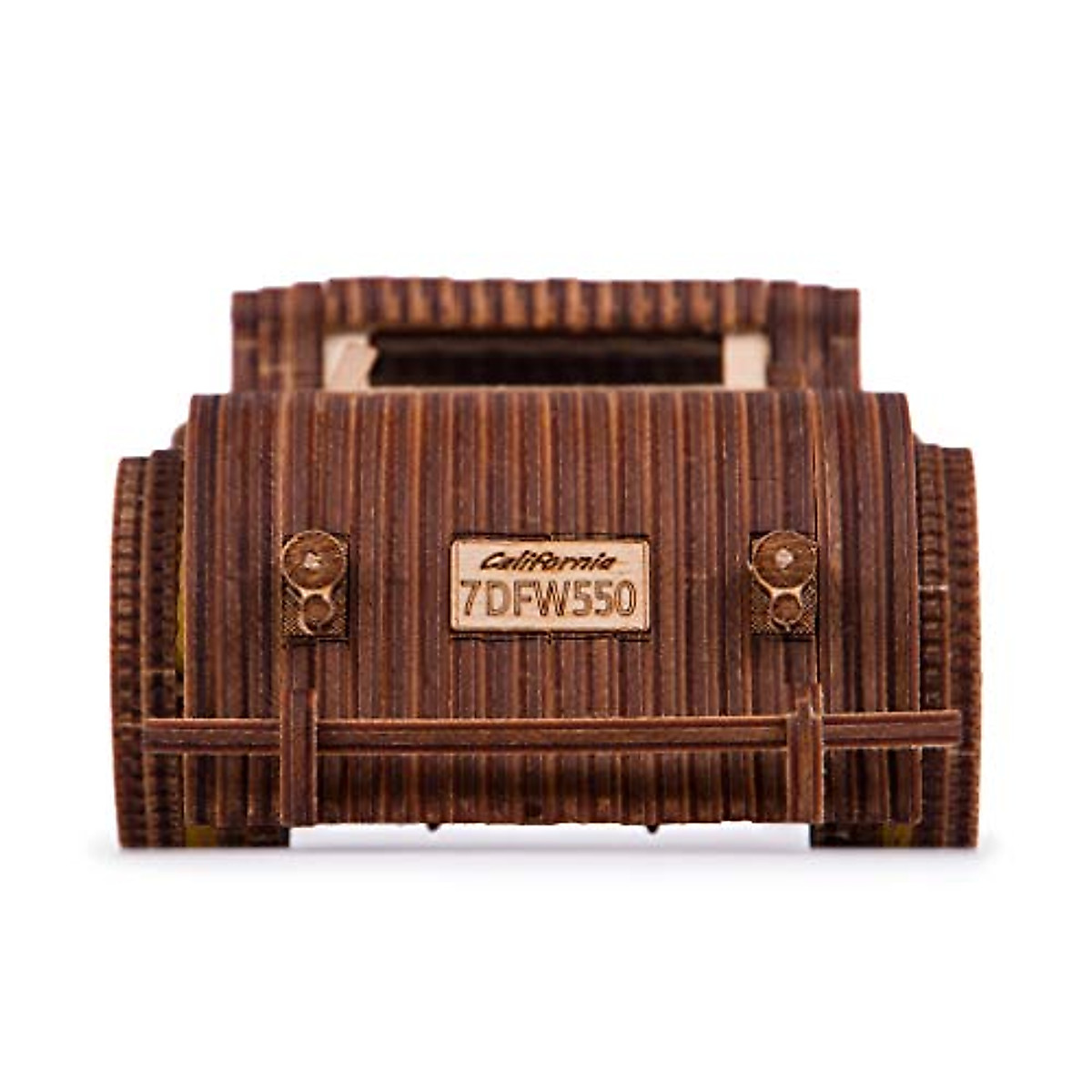 Wood Trick Hot Rod Wooden Model Car Kit to Build - Rides up to 32 feet - Detailed - 3D Wooden Puzzles for Adults and Kids to Build - Engineering DIY Mechanical Wood Model Kits for Adults