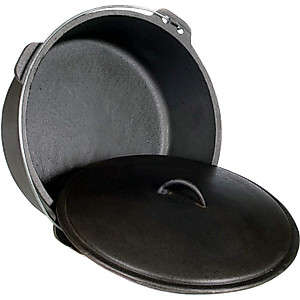 Cajun Classic 20-Quart Seasoned Cast Iron Dutch Oven - GL10491S