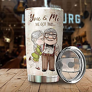 Couple Tumbler - Gift For Wife From Husband - Valentine Tumbler - Couple Gift - Gifts for Anniversary Couple - You and Me We Got This Tumbler - Gifts For Her - Gifts For Wife - Tumbler 20oz