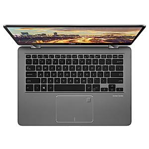 ASUS ZenBook Flip 14 UX461UN-DS74T Notebook (Windows 10 Home, Intel Core i7-8550U, 14" LED-Lit Screen, Storage: 512 GB, RAM: 16 GB) Slate Grey