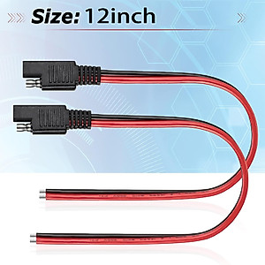 Crynod 8 PCS 14AWG Quick Connector, Waterproof Durable PVC Vehicle Wire SAE Connector Replacement, Universal Bendable 2 Pin Automotive Accessories for Motorcycle Truck Car SUV (Red)