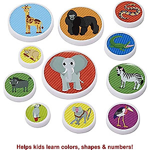 Safari Sprint Fisher-Price Kids Pre-School Game with Jungle-Themed Track, Hedgehog Pieces and Cards with African Animal Facts, 2 to 4 Players, Gift for Ages 3 Years & Older