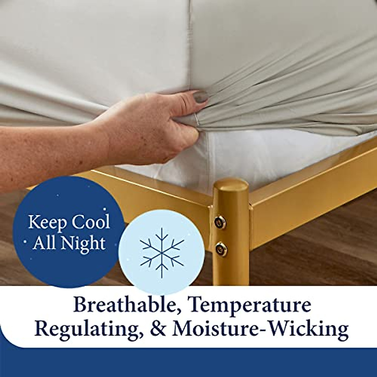 Cosy House Collection Luxury Bamboo Sheets - 4 Piece Bedding Set - Bamboo Viscose Blend - Soft, Breathable, Deep Pocket - 1 Fitted Sheet, 1 Flat, 2 Pillow Cases - King, White