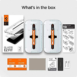 Spigen Tempered Glass Screen Protector [GlasTR EZ FIT] designed for iPhone 12 (2020) / iPhone 12 Pro (2020) [Case Friendly] - 2 Pack