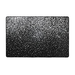 ASEELO Shiny Silver Glitter Super Soft Rug Modern Indoor Rectangular Rug 60x39in Non-Slip and Durable Rug for Living Room Bedroom and Study