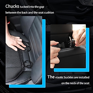 KINGLETING Car Seat Cushion with Memory Foam and Breathable Honeycomb Mesh - Comfortable, Supportive, and Non-Slip Universal Seat Pad for Leg Pressure and Back Pain Relief (Seat and Back)