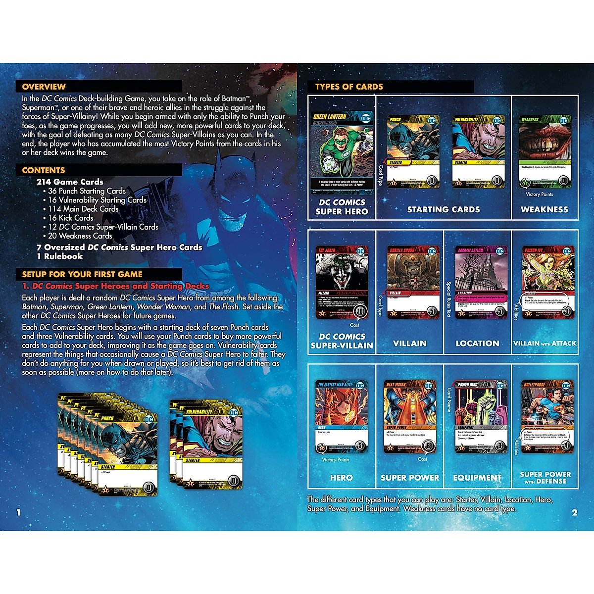 DC Deck-Building Game - Play as Members of DC's Justice League - Unique Abilities for Each Super Hero - Standalone, Compatible with Full DC Deck-Building Game Series