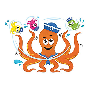 Toomies Tomy Spin & Splash Octopals Toddler Bath Toy You Pour and They Spin & Splash