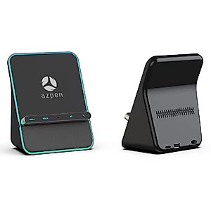 Wireless Charging Audio Dock by Azpen with Dual 8 watts Bluetooth Speakers, Upgraded Microphone for Handsfree Call, Wireless Charger for iPhone 15 14 13 12 11 and Samsung S23 S22 S21 S20