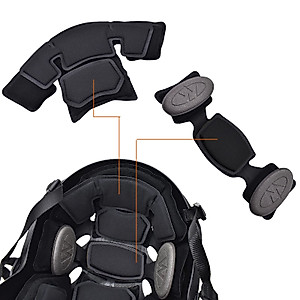 Internal Memory Foam Pads helmet lining Tactical Airsoft Helmet Padding kit Replacement Helmet Liner System Protective Cushion Mat Accessories fit Fast MT MICH IBH AF ACH MK M88 Airsoft Helmet