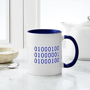 CafePress DAD In Binary Code Mug Ceramic Coffee Mug, Tea Cup 11 oz