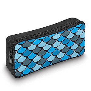 Mermaid Fish Scale Pencil Case Stationery Pen Pouch Portable Makeup Storage Bag Organizer Gift