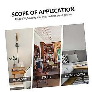 Abaodam Stylish Wooden Shelf Wall Mount Wooden Storage Rack Book Case 5 Layers