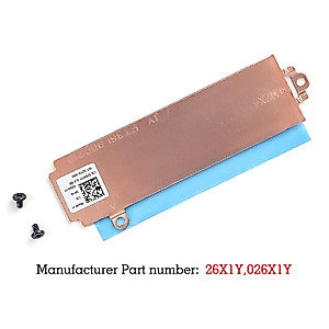 Slot 1/Slot 2 M.2 2280 SSD Heatsink 26X1Y 026X1Y 29GT8 029GT8 for DELL Alienware M15 R5 R6 R7 / Dell G15 5510 5511 5515 5520 5521 5525 Gaming Laptop SSD Bracket