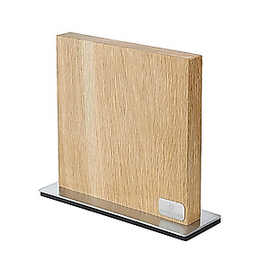 Zassenhaus Magnetic Wood Knife Block for Kitchen Counter, Natural Oak, 11" x 3.5 - Oak Wood Knife Block - Oak Magnetic Knife Block - Magnetic Knife Holder - Knife Storage - Knife Stand