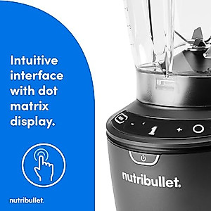nutribullet SmartSense 5-speed, full-size blender, 1400 Watt- Gunmetal Gray