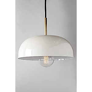 Hudson Valley Lighting - Avery One Light Large Pendant in Style-14 Inches Wide by 5.75 Inches High-Aged Brass/Cream Finish -Traditional Installation