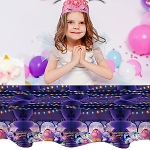 Omto 2Packs Inside Out Tablecloth Disposable Tablecover Birthday Party Supplies and Decorations for Kid Boy Baby Shower Rectangle Tables 70"X42"