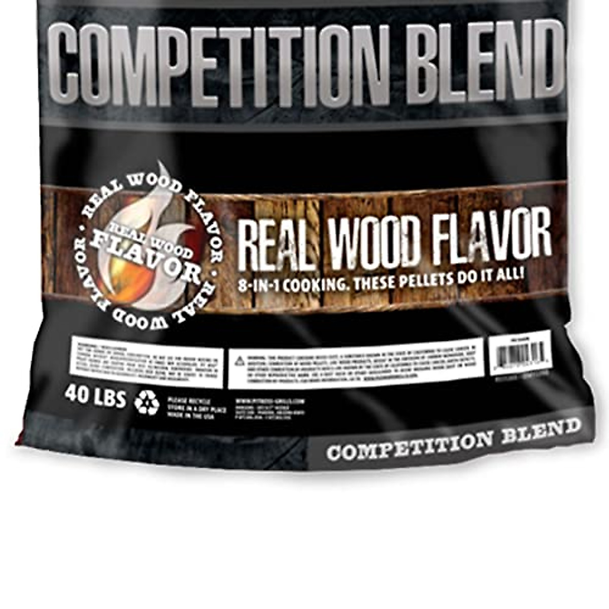 Pit Boss 55435 40 Pound Package BBQ Wood Pellets for Outdoor Pellet Grill, Competition Blend for Pork, Poultry, Vegetables, and Beef