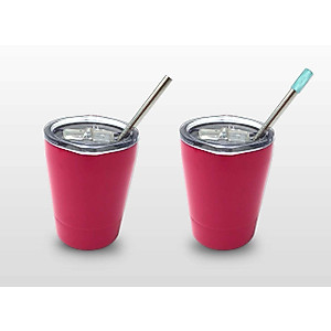 STAINLESS STEEL 3-WAY PERSONAL POCKET STRAW, Reusable, Portable, 3 Sizes, Stainless-Steel Drinking Straws, with Silicone Connecting Sleeve, Cleaning Brush, and Carrying Case for Personal Use