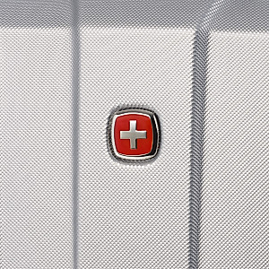 SwissGear 3750 Hardside Luggage with Spinner Wheels, Silver, Carry-On 18.5-Inch