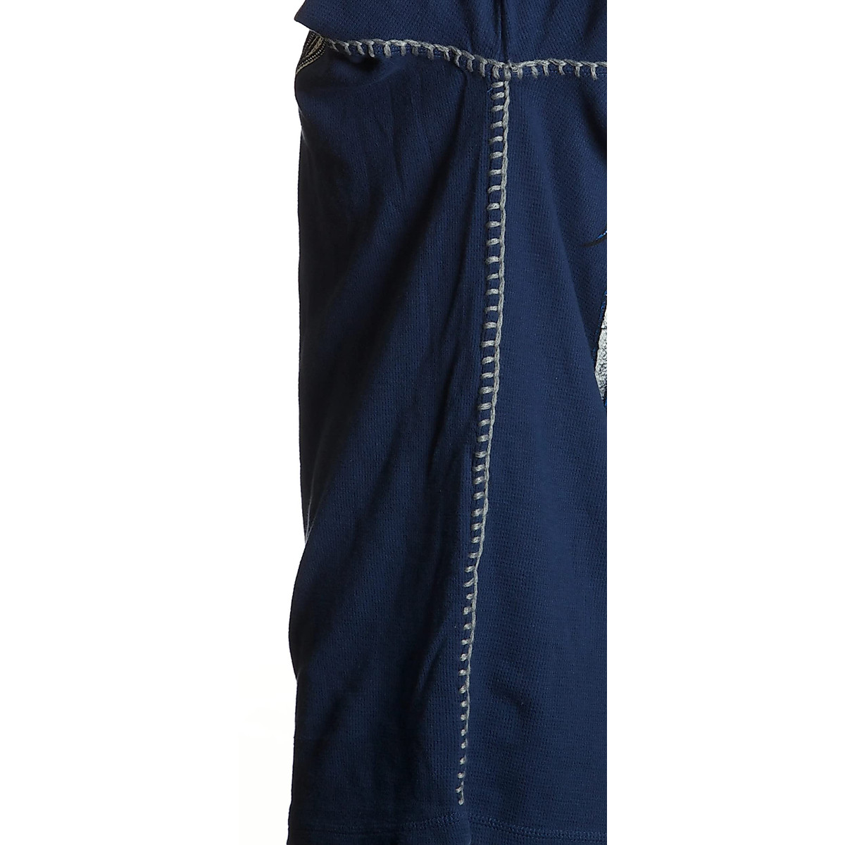 Archaic by Affliction Men's Thermal Shirt Spine Wings Navy M