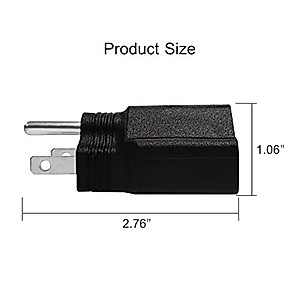 Hydro Plus 1 Pcs 220V/ 240V to 110V/ 120V Plug Adapter for Grow Light Kit Hydroponics Indoor Growing System Accessories(220V/ 240V to 110V/ 120V, 1 Pack)