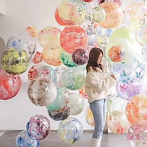 Bobo Balloons 36 Inch, 10 Pcs Clear Bubble Balloons, Large Thickened Transparent Bobo Balloon for Birthday Party Wedding Baby Shower Fill Flower Bear Confetti Aniversary Christmas New Year Decorations