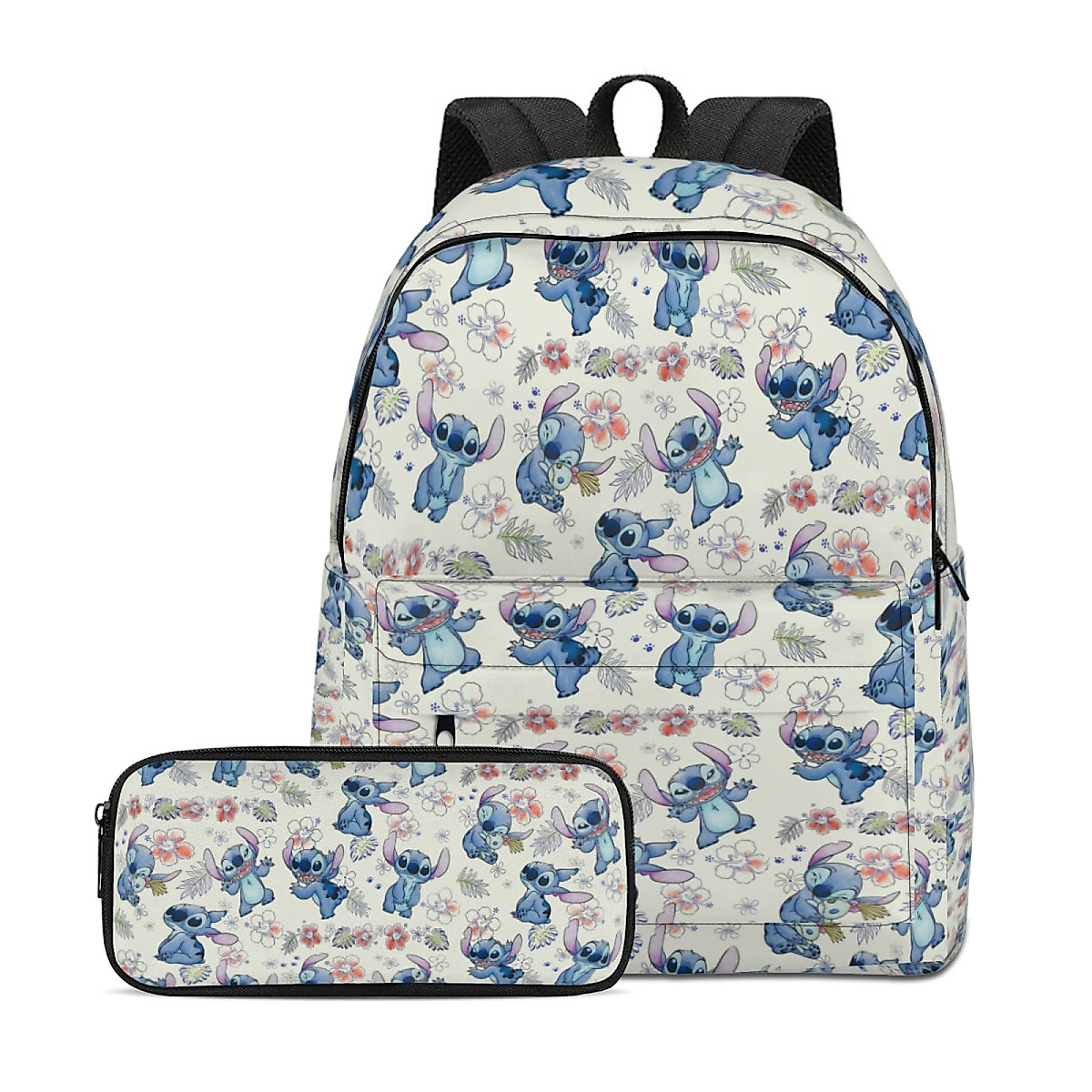 wzehkfo Cartoon Backpack Set Laptop Backpacks 2PCS Bag Travel Work