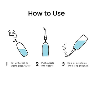 BIDOO The Universal, Portable Bidet (Pink Salt) with Cap and Travel Bag l Replaces Wet Wipes and Shower Toilet l Peri Bottle for Postpartum l Elder Care l New Moms l Pre and Post-Intimacy