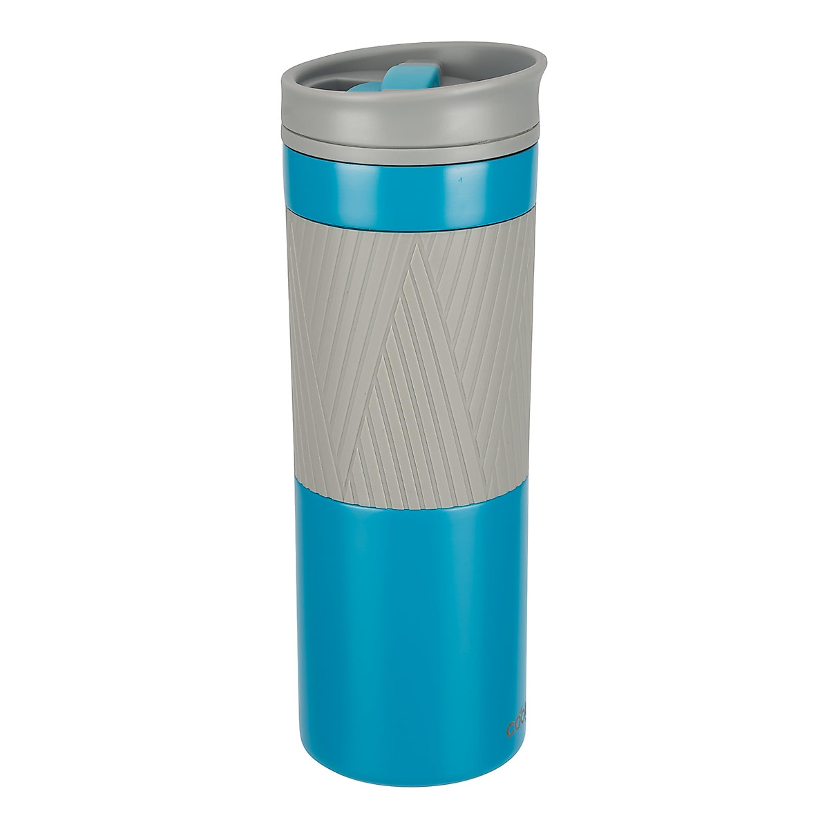 COOL GEAR 2 Pack 20oz Amelia Coffee Travel Mug with Spill Resistant Slider Lid - Blue/Black