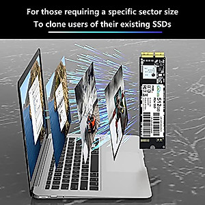 Cloudeck NVMe SSD 512GB PCIe Gen3x4 Internal Solid State Drive with 3D NAND for MacBook Air (Mid 2013-2017), MacBook Pro(Retina, Late 2013-Mid 2015), Mac Pro(2013) & Mini (2014), iMac(2013-2017)