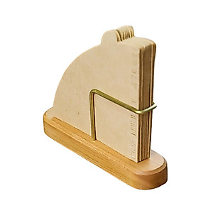 Qsvbeeqj Elegant Wood Filter Stand Filtering Paper Rack Storage Box Hand Brewed Coffee Filter Papers Holder for Home