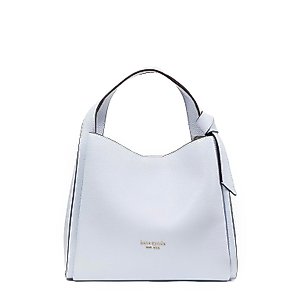 Kate Spade New York Knott Pebbled Leather Medium Crossbody Tote, Watercolor Blue