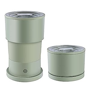 Portable Washing Machine with Effective Steri-lizing Function, Foldable Mini Small Washer for Baby Clothes, Underwear or Small Items, Suitable for Apartment, Laundry, Camping, RV, Travel (110V-240V)